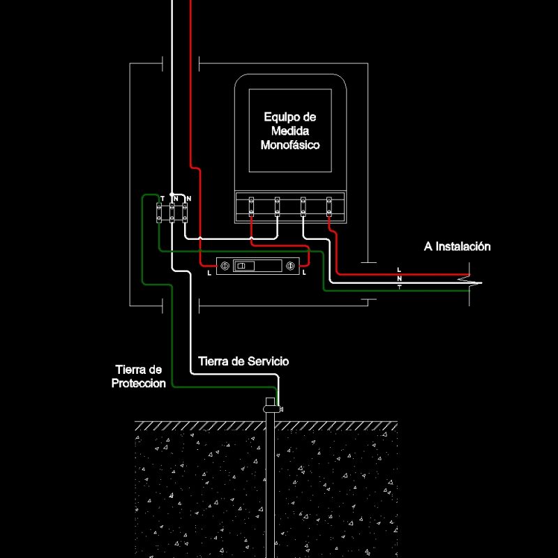 Detail Electric Meter DWG Detail for AutoCAD • Designs CAD