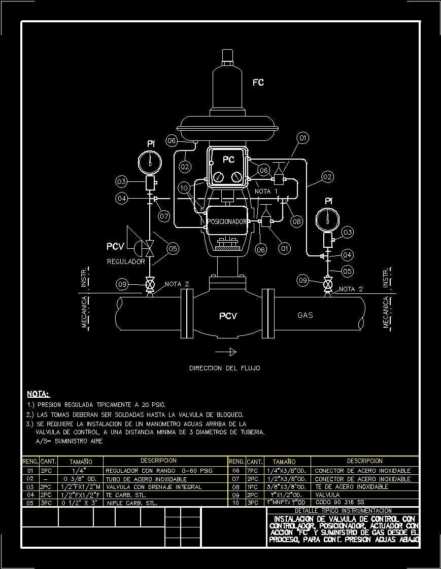 Detail Installation Control Valva DWG Detail for AutoCAD • Designs CAD
