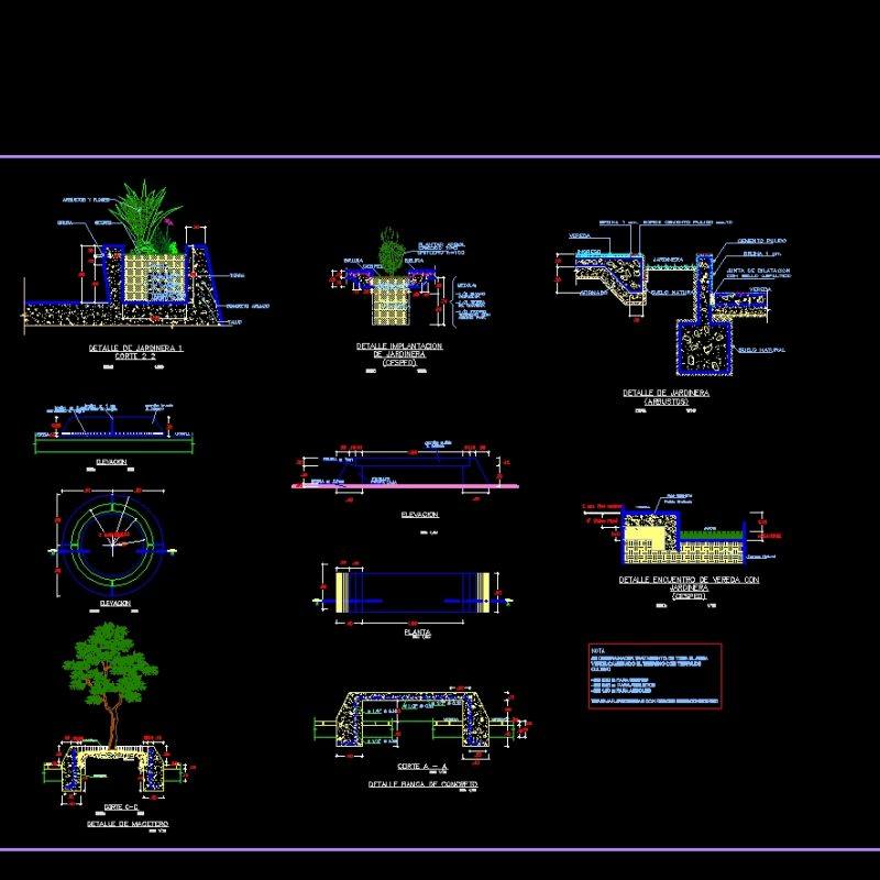 Detail Planters DWG Detail for AutoCAD • Designs CAD
