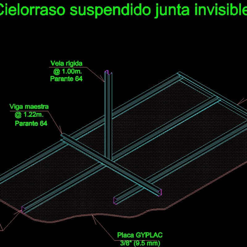 Detail Suspended Ceiling DWG Detail for AutoCAD • Designs CAD