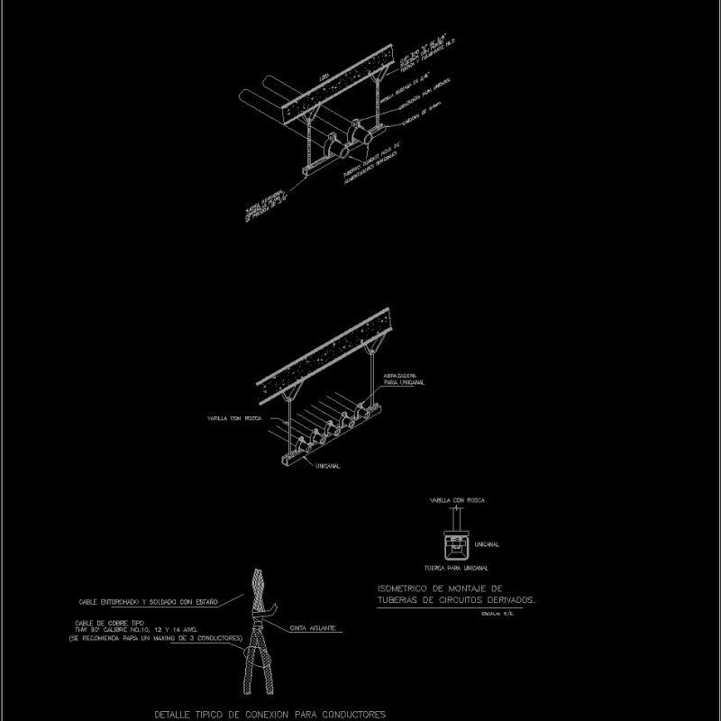 Detail Tube Pipe Conduit DWG Detail for AutoCAD • Designs CAD