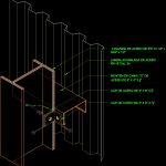 Detail Wall Panel Fixing A Mount DWG Detail for AutoCAD • Designs CAD