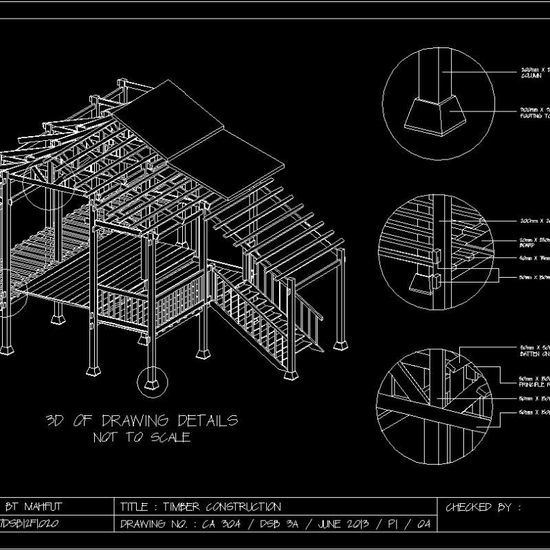 Details For Malay Traditional House DWG Detail for AutoCAD • Designs CAD
