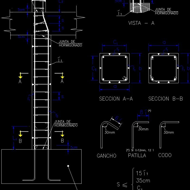 Details Of Concrete DWG Detail for AutoCAD • Designs CAD