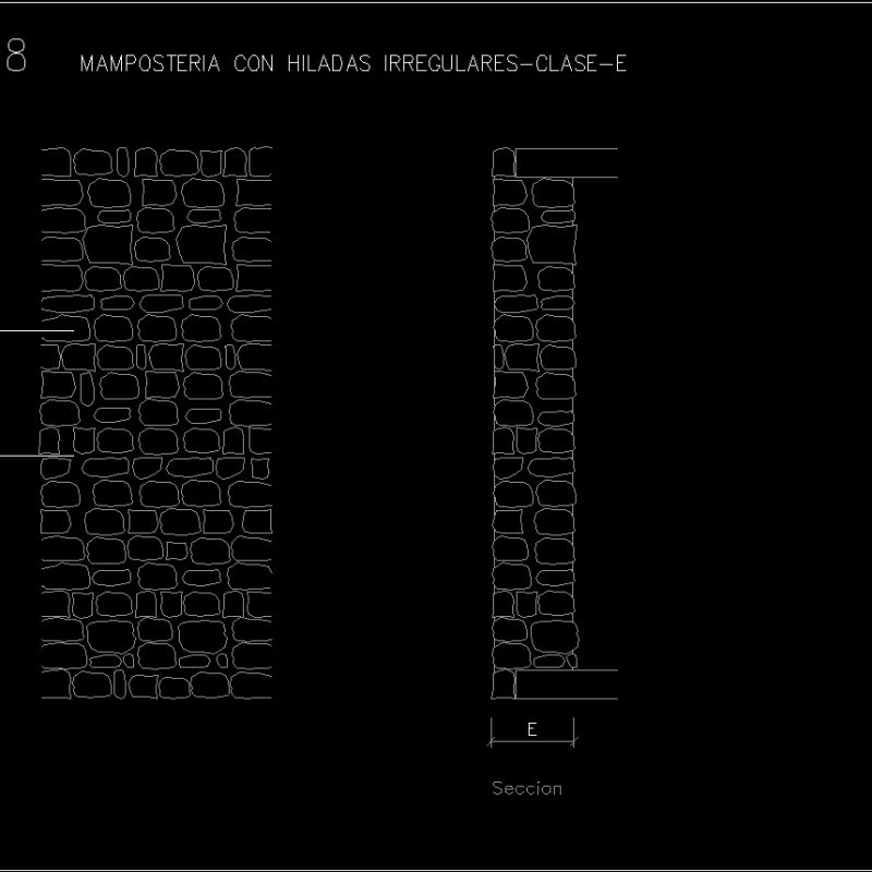 Details Of Masonry Walls DWG Detail for AutoCAD • Designs CAD