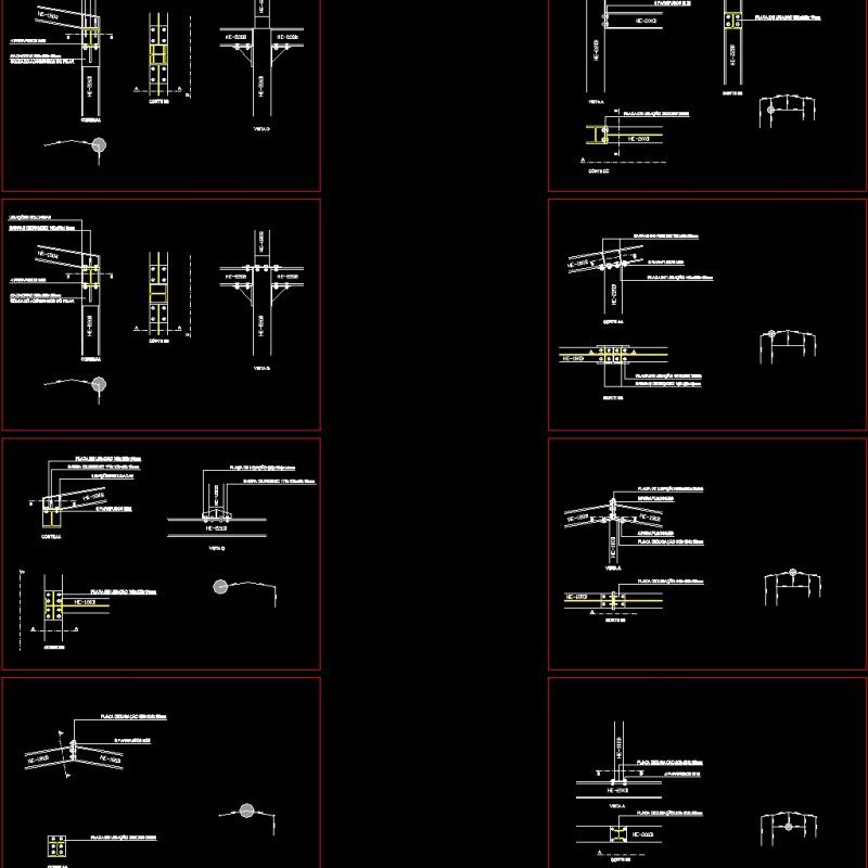 Details Of Metal Frame DWG Detail for AutoCAD • Designs CAD