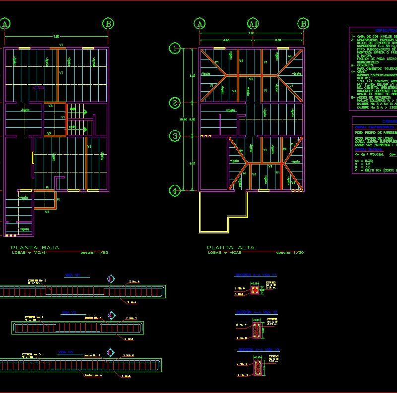 Details Of Slabs DWG Detail for AutoCAD • Designs CAD