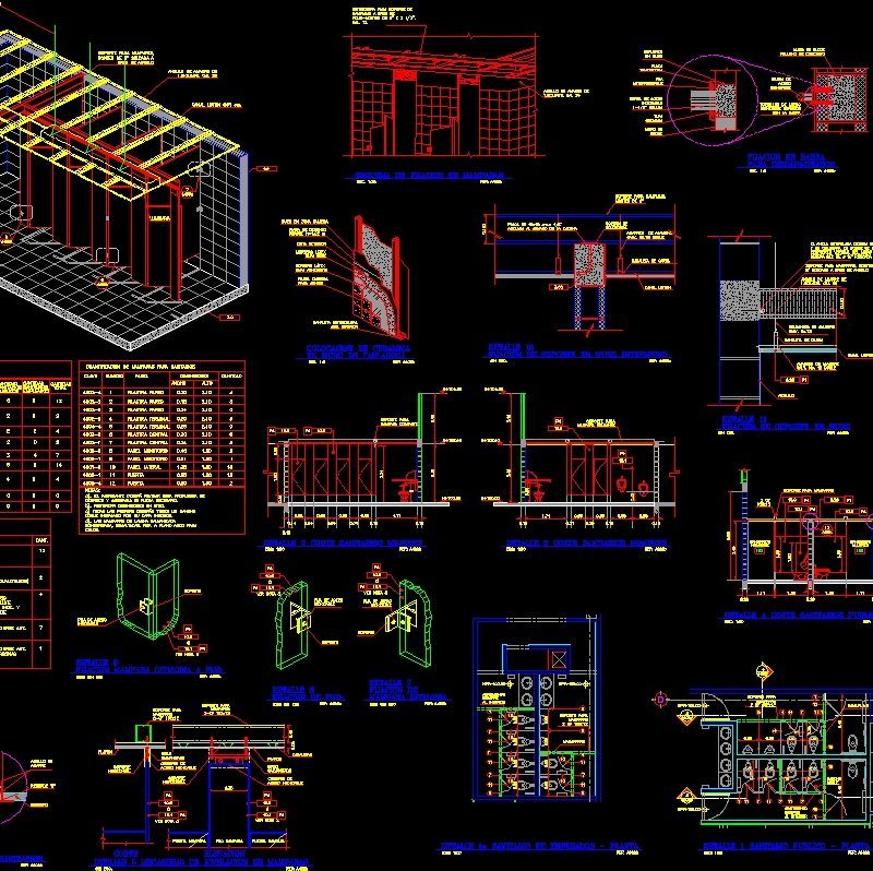 Details Screens DWG Detail for AutoCAD • Designs CAD