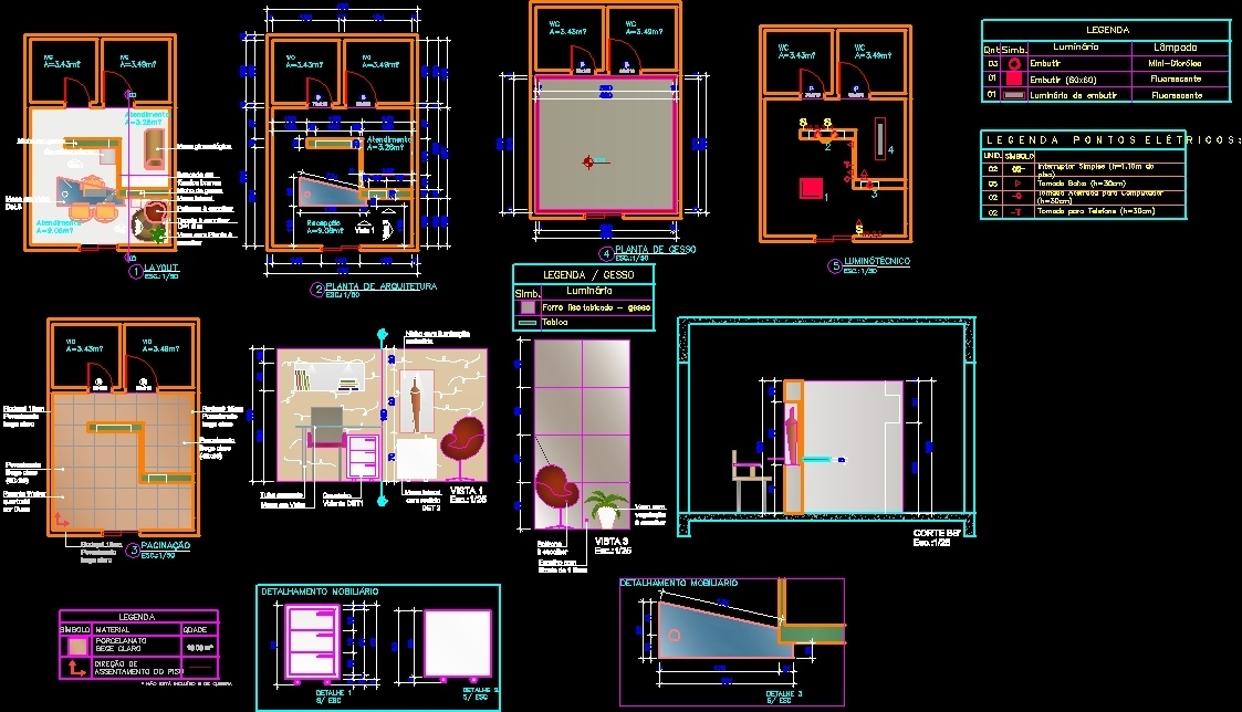 Doctor's Office Interior Design DWG Full Project for AutoCAD • Designs CAD