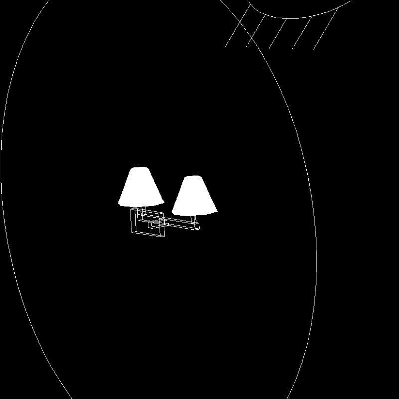 Double Wall Lamp 3D DWG Model for AutoCAD • Designs CAD