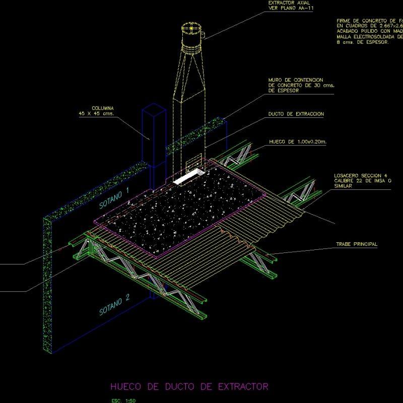 Duct Extraction DWG Block for AutoCAD • Designs CAD