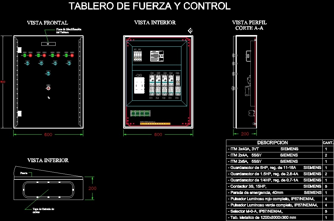 Electric Board DWG Block For AutoCAD Designs CAD