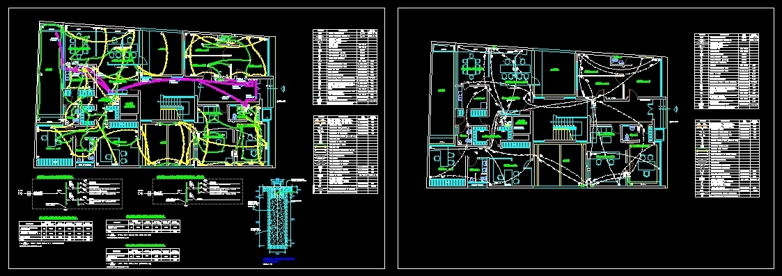 Electric Facilities And Computer From Lawyers Office - Buffet DWG Block ...