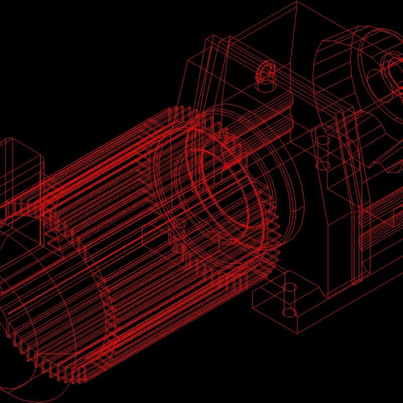 Electric Motor DWG Block for AutoCAD • Designs CAD