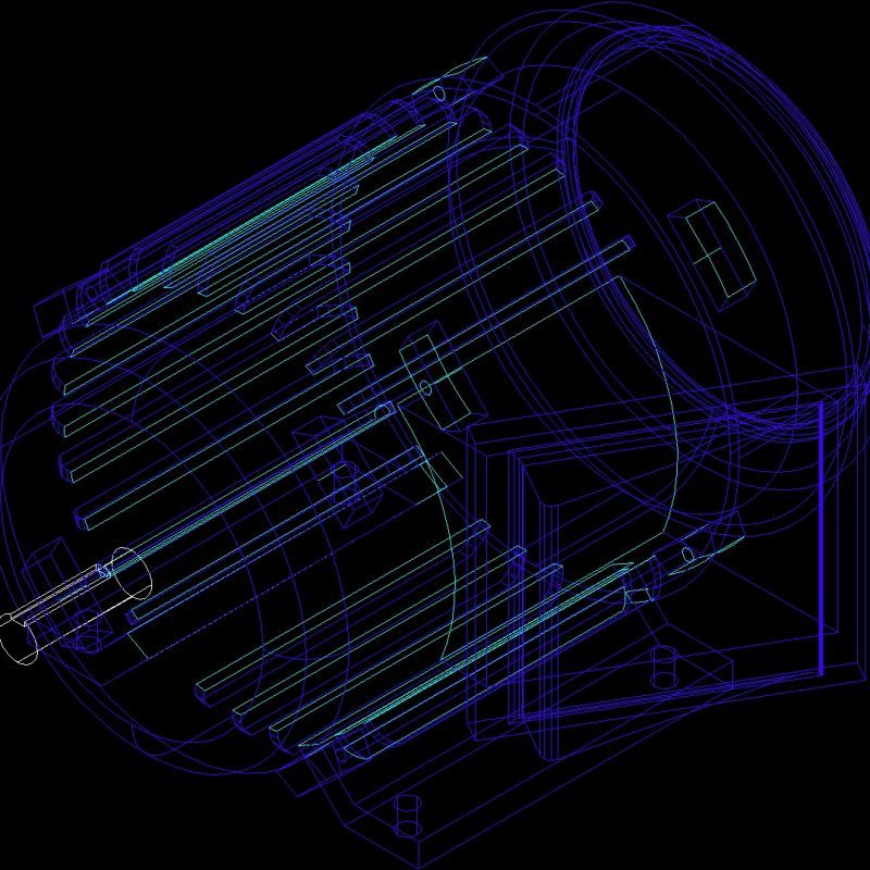Electric Motor DWG Block for AutoCAD • Designs CAD