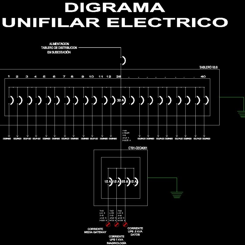 Electrical Diagram DWG Block for AutoCAD • Designs CAD