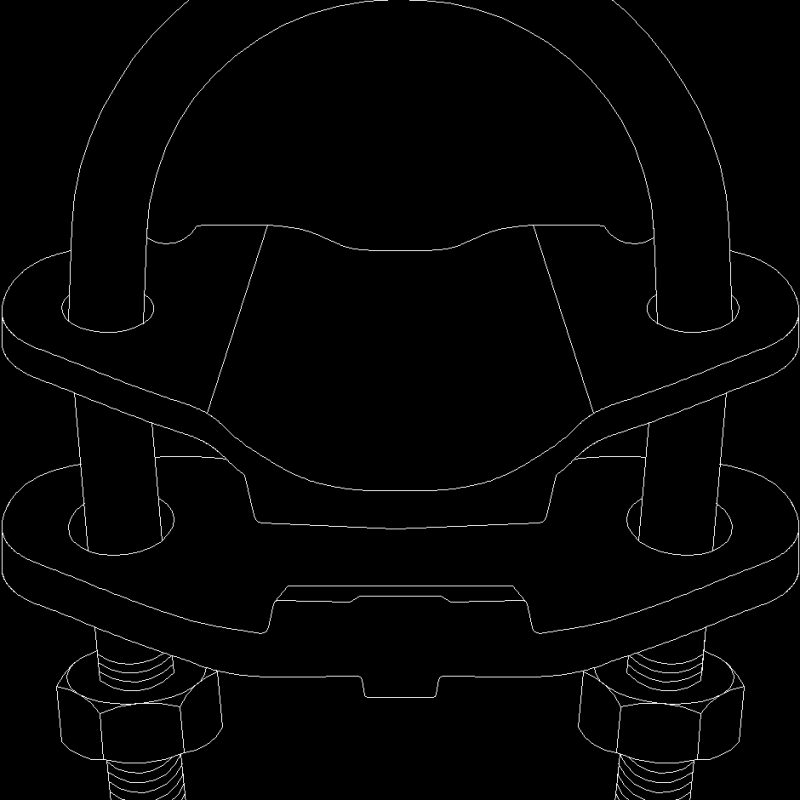 Electrical Ground Clamp DWG Block for AutoCAD • Designs CAD