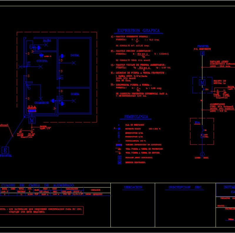 Electrical Schematic For Basic Housing DWG Block for AutoCAD • Designs CAD