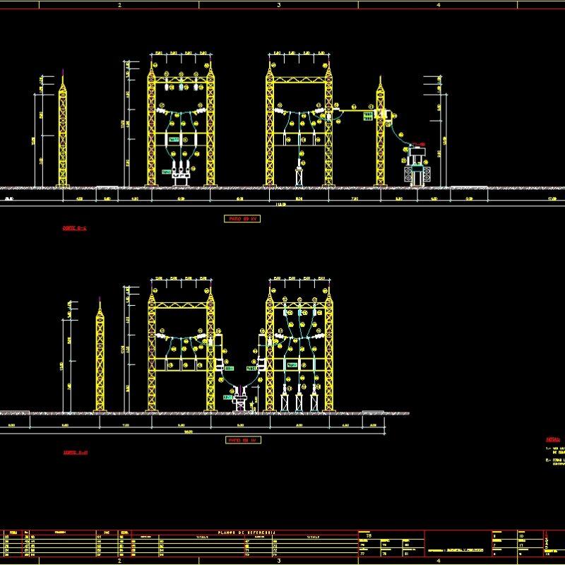 Electrification Project - Tower High Voltge DWG Full Project for ...
