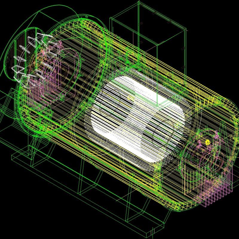 Engine 400 Hp 400 Hp Engine 3D DWG Detail for AutoCAD • Designs CAD