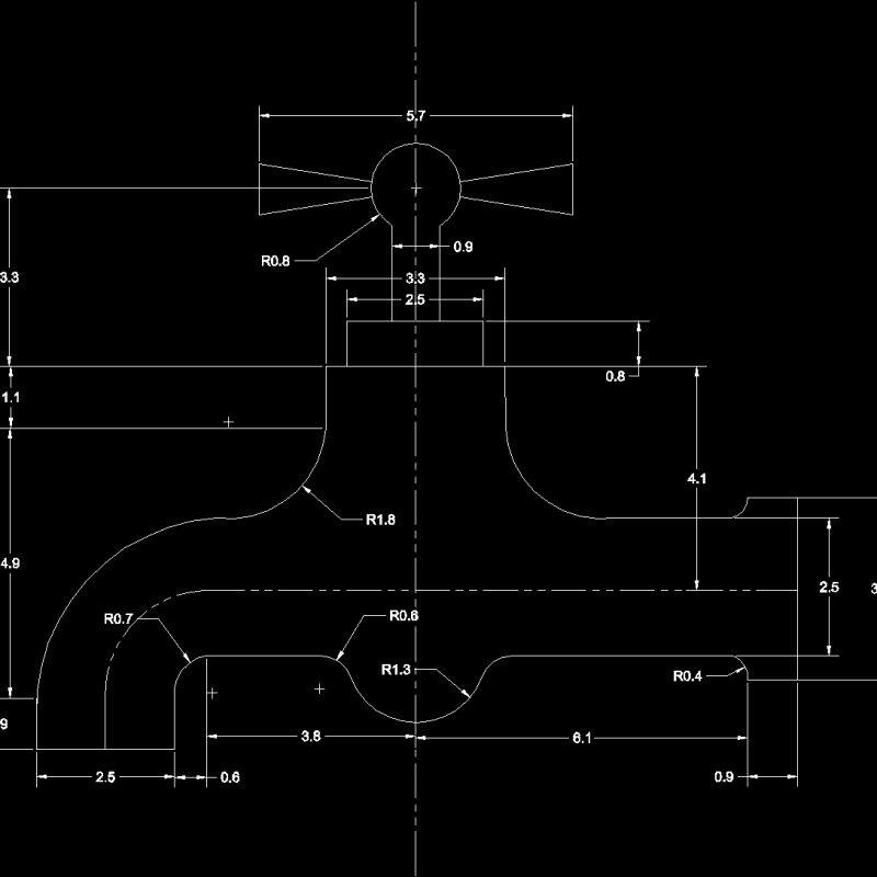 Faucet DWG Block for AutoCAD • Designs CAD