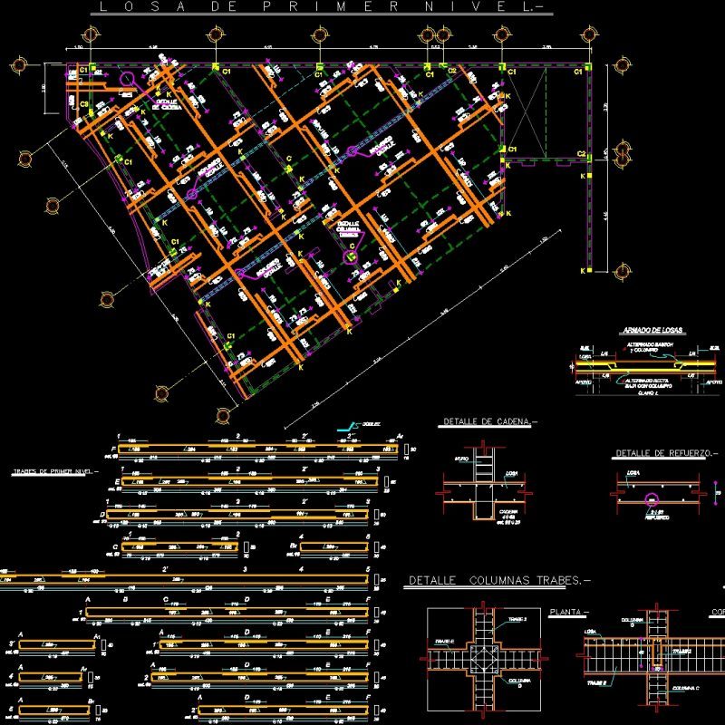 Flat Slab Detail DWG Full Project for AutoCAD • Designs CAD