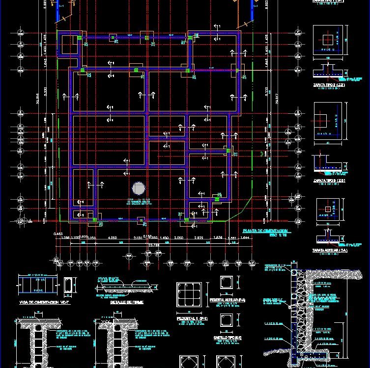 Foundation Of A House DWG Detail for AutoCAD • Designs CAD