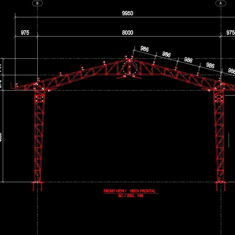 Gantry DWG Block for AutoCAD • Designs CAD