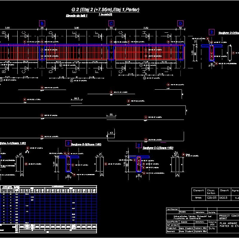 Girder Plan DWG Plan for AutoCAD • Designs CAD