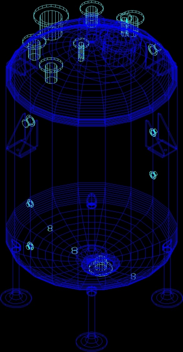 Glazing Reactor - Fabler 1000 Gal DWG Block for AutoCAD • Designs CAD