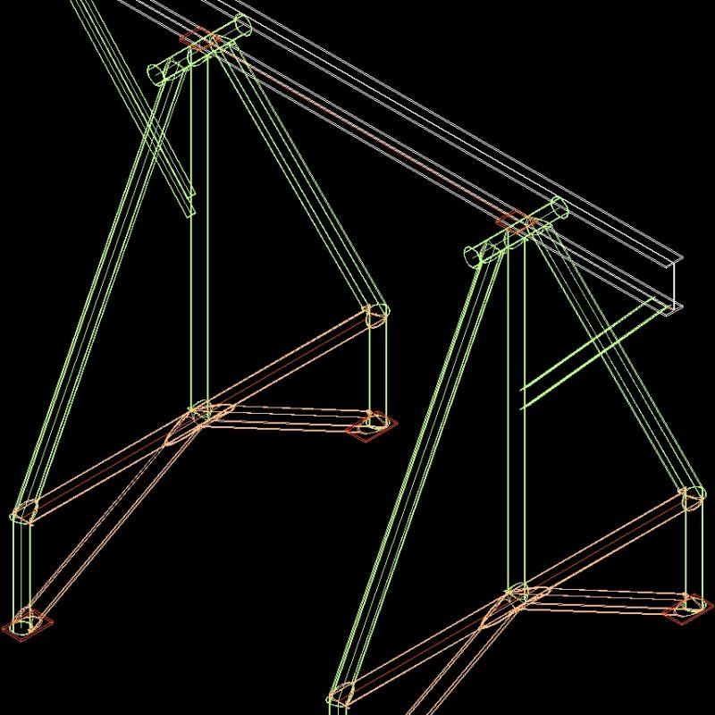 Heavy Load Lifting Device--Bridge 7 Model DWG Model for AutoCAD ...