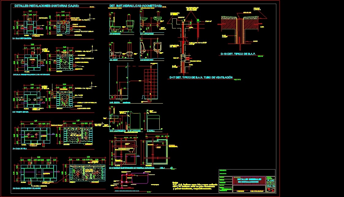 Hydraulic Installation Details Family DWG Detail for AutoCAD • Designs CAD