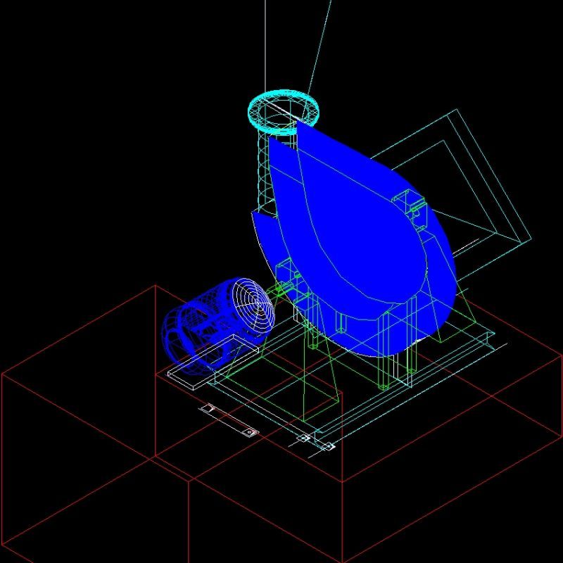 Industrial Ventilator 3D DWG Model for AutoCAD • Designs CAD