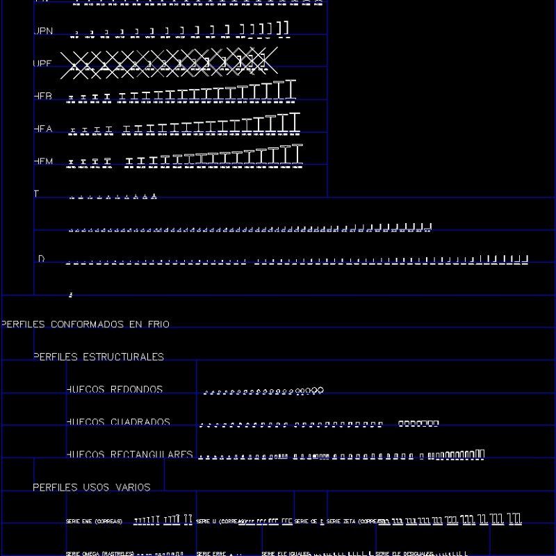 Ipe; Upn 2D DWG Block for AutoCAD • Designs CAD