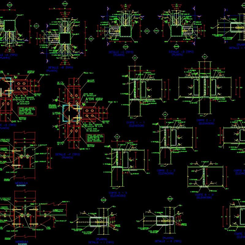 Ipr Beam Connection Details DWG Detail for AutoCAD • Designs CAD