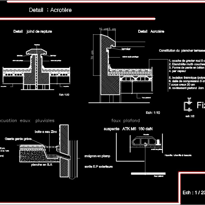 Joints - - Parapet DWG Block for AutoCAD • Designs CAD