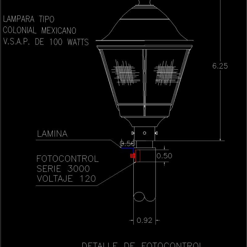 Lamp DWG Detail for AutoCAD • Designs CAD