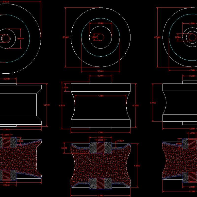 Legs Of Motor DWG Block for AutoCAD • Designs CAD