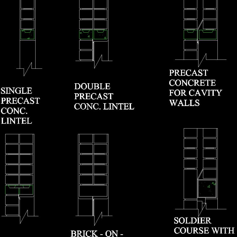 Lintel Details DWG Section for AutoCAD • Designs CAD