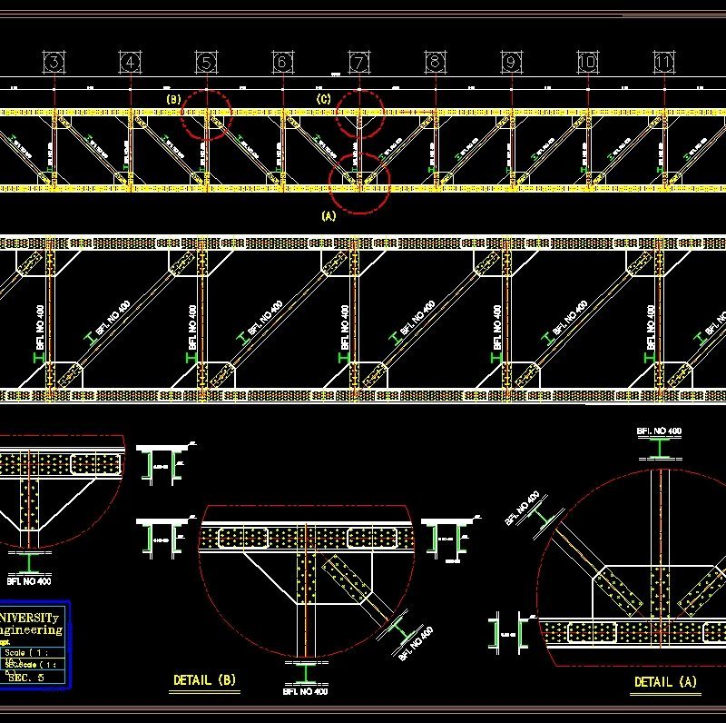 Main Beams Of Steel Bridges DWG Block for AutoCAD • Designs CAD