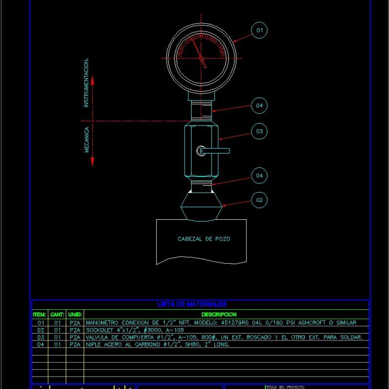 Manometer DWG Detail for AutoCAD • Designs CAD