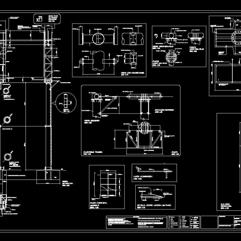 Metallic Structure Unipol DWG Detail for AutoCAD • Designs CAD