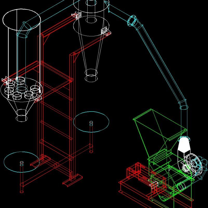 Mill 3D DWG Model for AutoCAD • Designs CAD