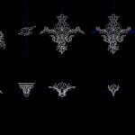 Ornamental Plaster Mouldings, Appliques, Cartouches, Capitals DWG Block ...