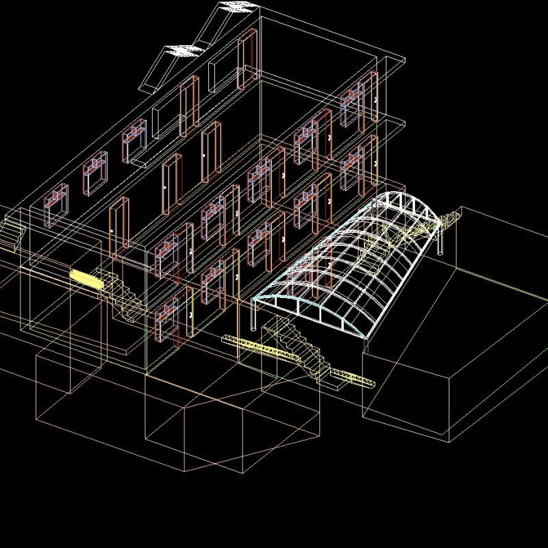 Parabolic Roof DWG Block for AutoCAD • Designs CAD