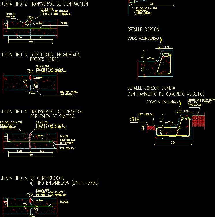 Pavement Construction Details DWG Detail for AutoCAD • Designs CAD