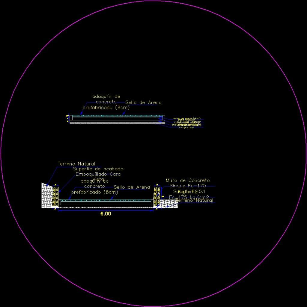 Paving Stone DWG Section for AutoCAD • Designs CAD