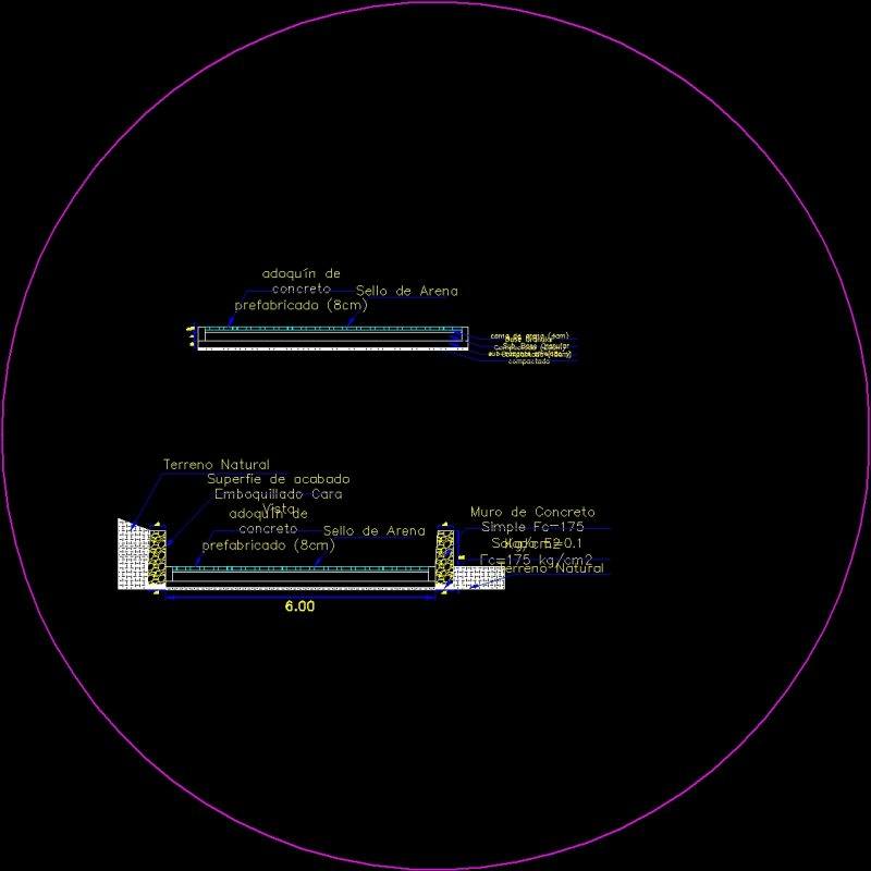 Paving Stone DWG Section for AutoCAD • Designs CAD