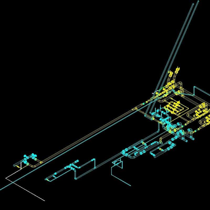 Pipes Hub 3D DWG Model for AutoCAD • Designs CAD