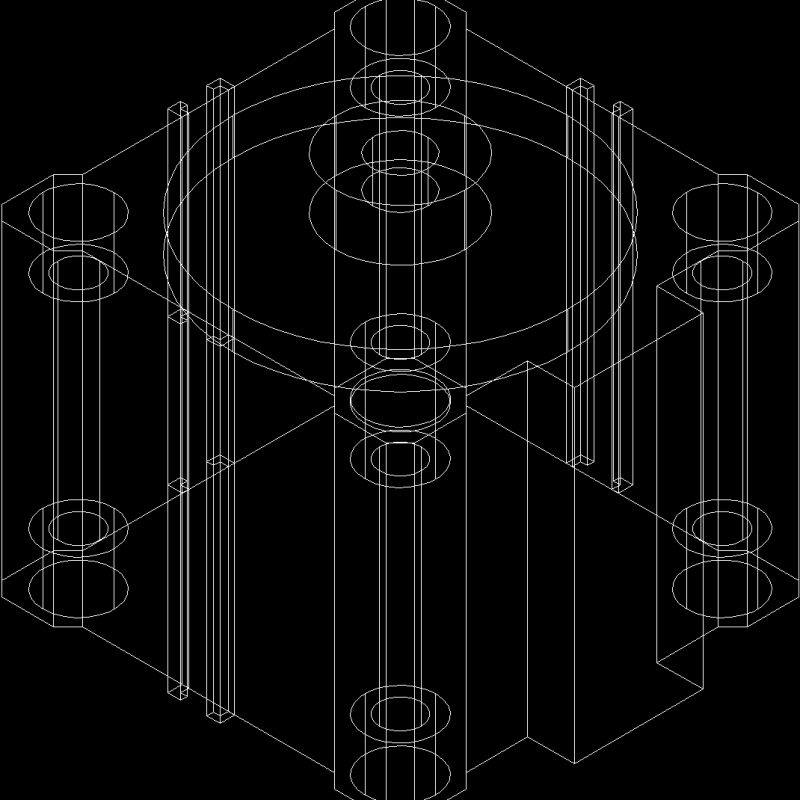 Pneumatic Piston 3D DWG Model for AutoCAD • Designs CAD